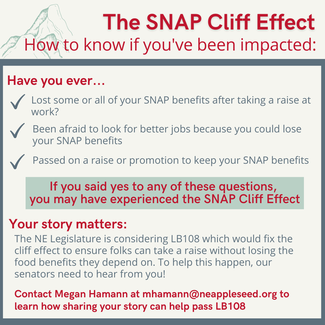 With a SNAP bill prioritized, we need to hear from you! - Nebraska ...